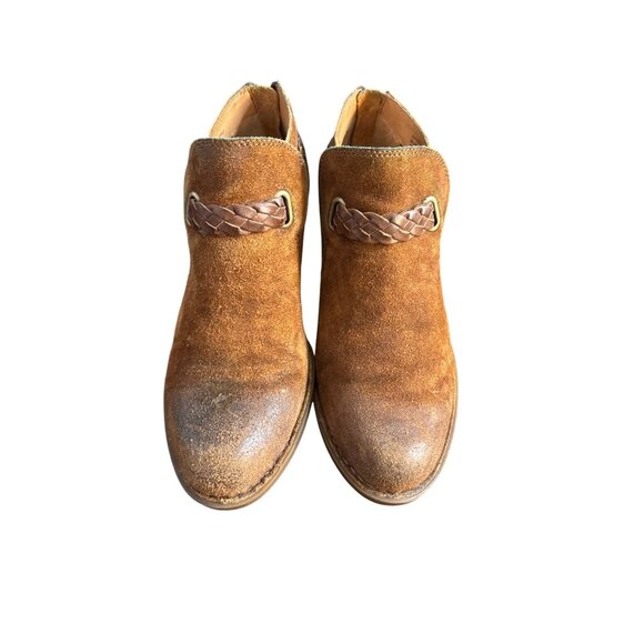 Born | Shoes | Born Womens Sylvia Tan Suede Western Ankle Boot Size 8 ...
